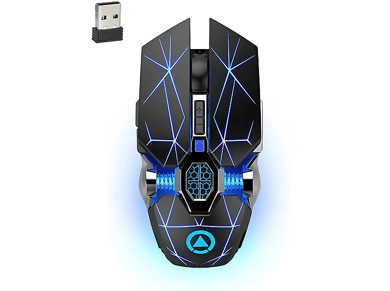 S&T-DESIGN Gaming Maus Kabellos Wireless Gaming Maus, Schwarz | MediaMarkt