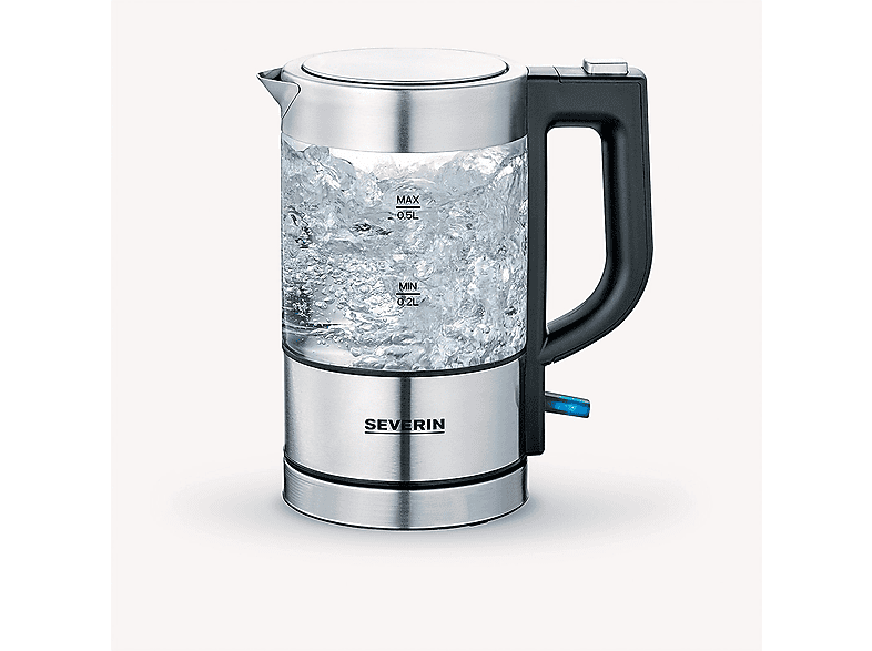 SEVERIN WK 3472 Waterkoker geborsteldzilverzwart | MediaMarkt