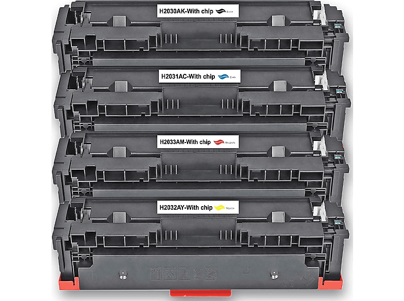 GIGAO 415A-M450s-Set Toner Multipack 4-Farben (Schwarz, Cyan, Magenta ...