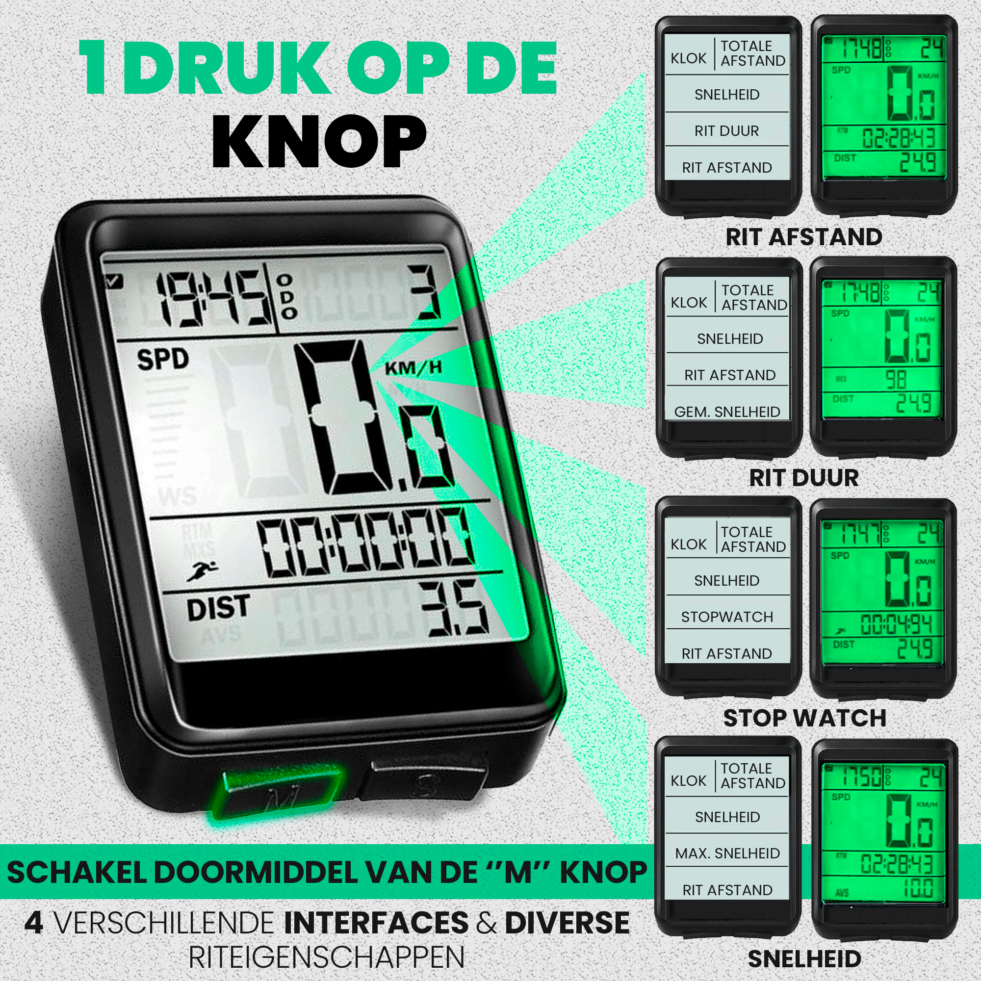 STREX SP139 Fietscomputer Zwart | MediaMarkt