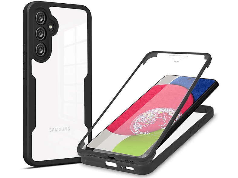 WIGENTO Beidseitiger 360 Grad Design TPU / Acryl Hülle, Full Cover ...