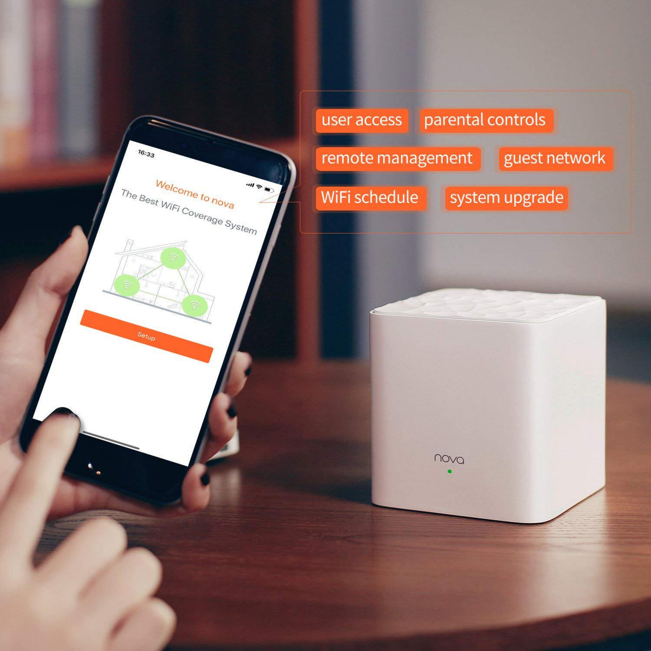 Modem-Router TENDA Nova Mesh MW3 Dual Band AC1200 | MediaWorld.it