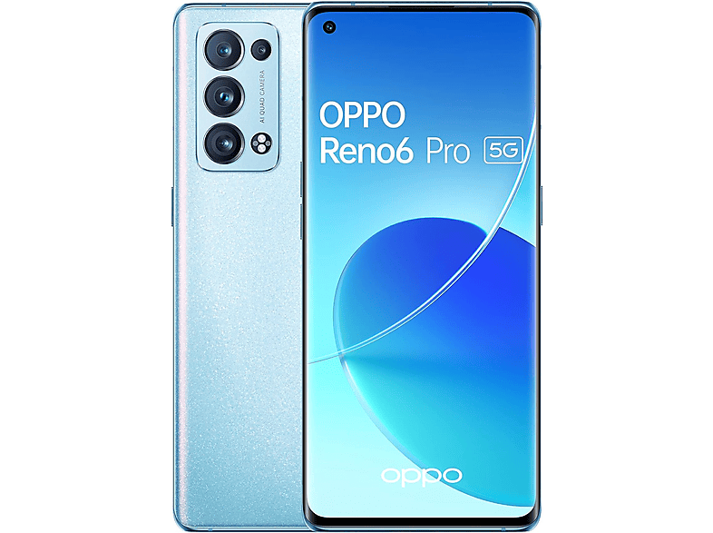 Móvil | OPPO Reno 6 Pro 5G 6 Pro 5G, Azul claro, 256 GB, 12 GB RAM, 6,5 ...
