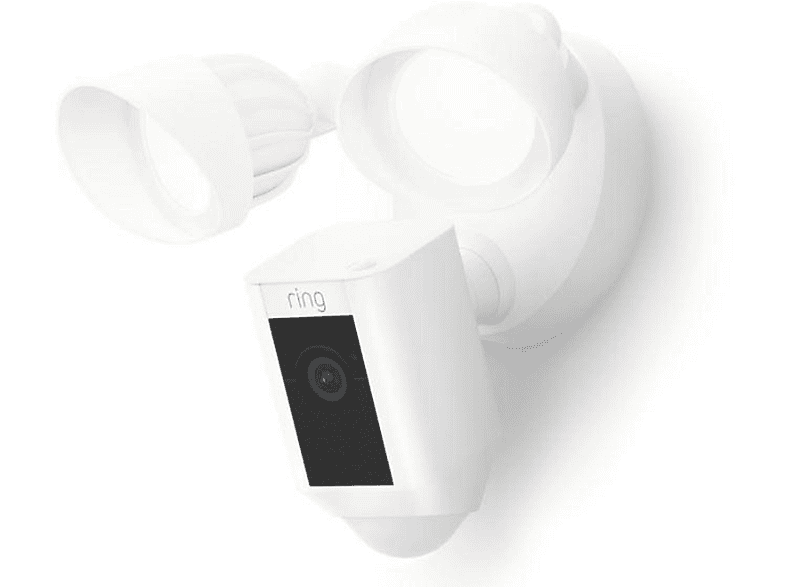 Kamera bezpieczeństwa IP RING Floodlight Cam Wired Plus Biały | MediaMarkt
