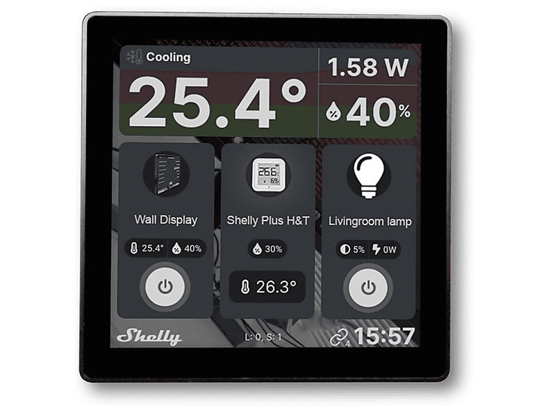 Hub | Shelly Wall Display Black SHELLY, Black | MediaMarkt