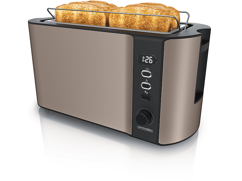 ARENDO 4-Scheiben Toaster bronze (1500 Watt, Schlitze: 2) | MediaMarkt
