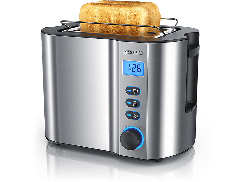 ARENDO 2-Scheiben Toaster silber (800 Watt, Schlitze: 2) | MediaMarkt
