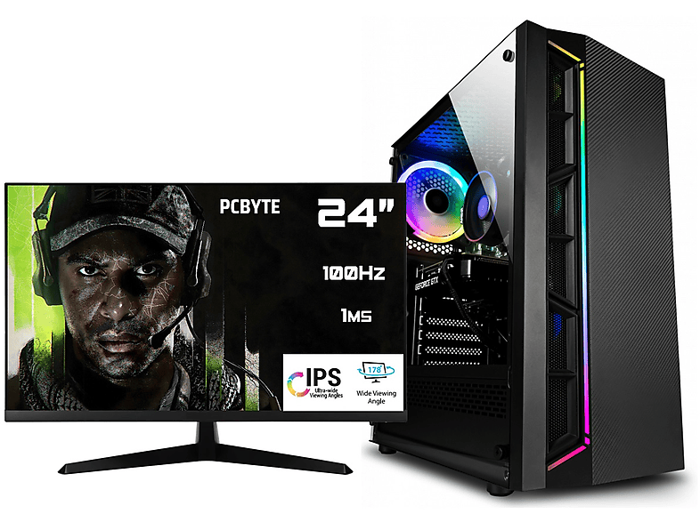 Pack PC gaming | PCBYTE Rippel, Intel® Core™ i7-12700F 12 Cores up to 4,90 GHz Turbo, 32 GB RAM ...