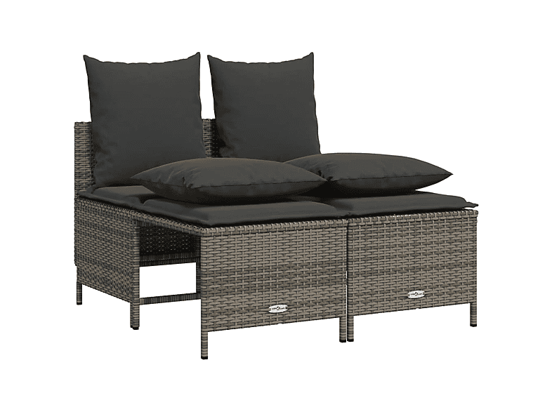 VIDAXL 368382 Gartentisch- und Stuhlset, Grau | MediaMarkt