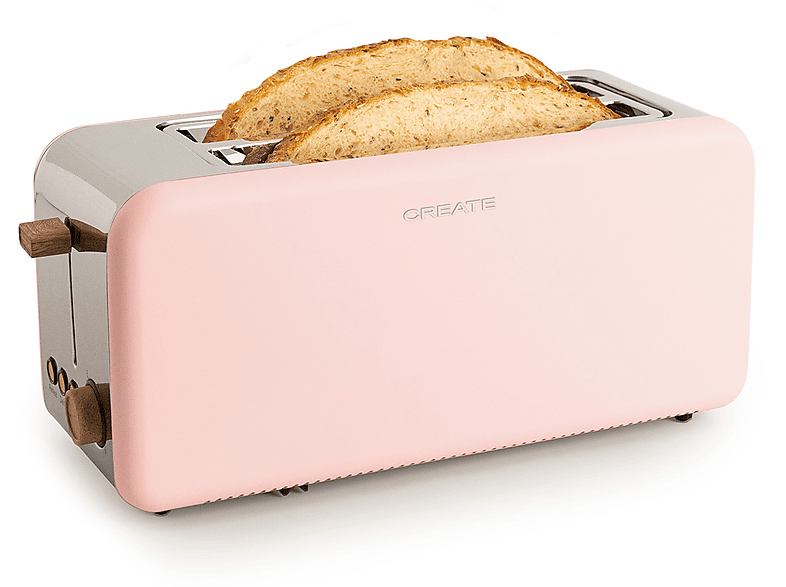 Tostadora | CREATE TOAST RETRO, 1500 W, 2 ranuras, 2 rebanadas, Control ...