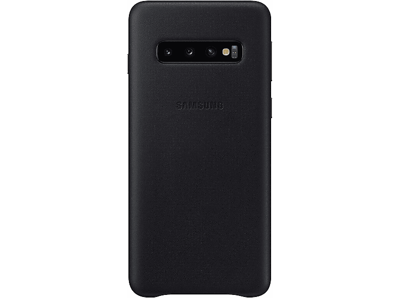 SAMSUNG EF-VG973LBEGWW S10 LEATHER COVER BLACK, Backcover, Samsung ...