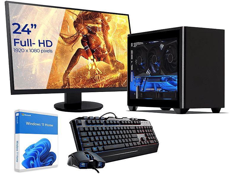 SEDATECH Intel i7-14700KF mit Wasserkühlung, Komplett PC mit Intel ...