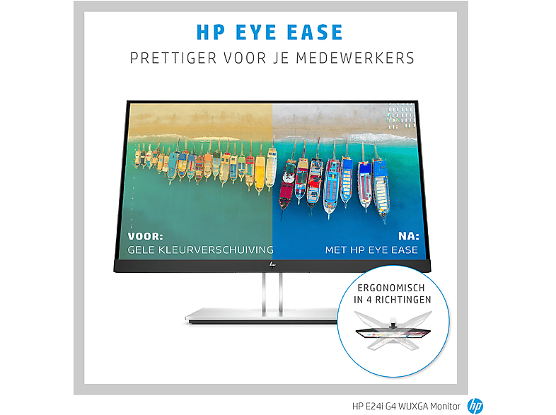 HP E24i G4 - 24 inch - 1920 x 1200 Pixel (Dual UHD) - IPS (In-Plane ...