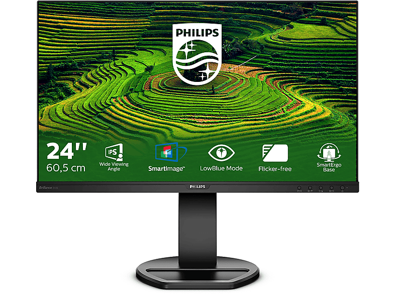PHILIPS B Line 241B8QJEB 23,8 Zoll Full-HD Monitor (5 ms Reaktionszeit ...