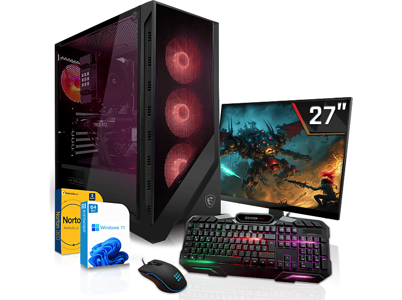 SYSTEMTREFF Basic Gaming Komplett AMD Ryzen 5 5600GT, Komplett PC mit ...