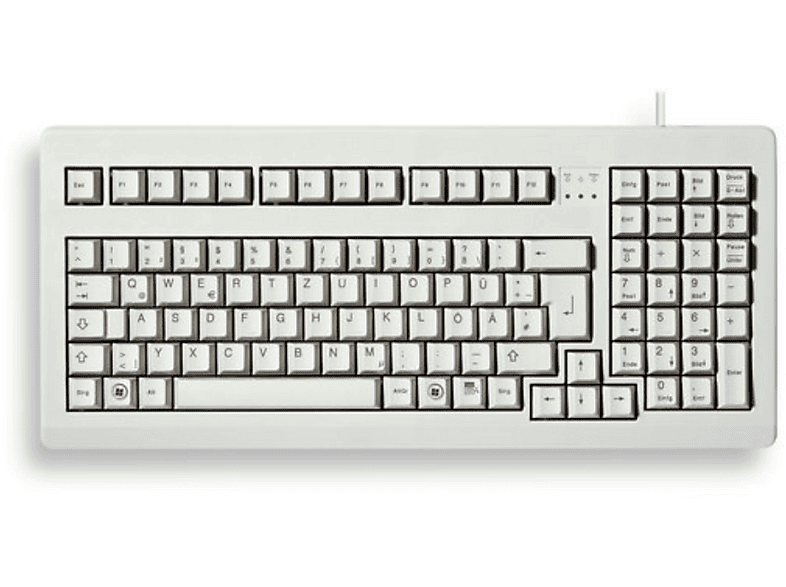 Teclado con cable | CHERRY G80-1800, Alámbrico, idioma: DE, Gris ...