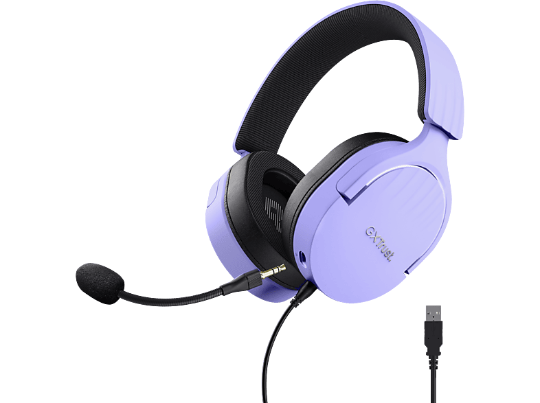 TRUST GXT 490P FAYZO Gaming-headset Paars | MediaMarkt
