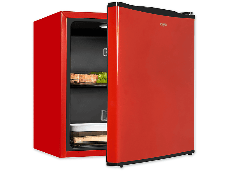 EXQUISIT KB05-V-151F rot Kühlschrank (F, 495 mm hoch, Rot) | MediaMarkt