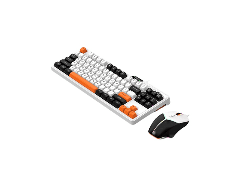 YEMASTER Mechanische Gaming-Tastatur und Maus Set, RGB-Hintergrundbeleuchtung, 87 Tasten,USB ...