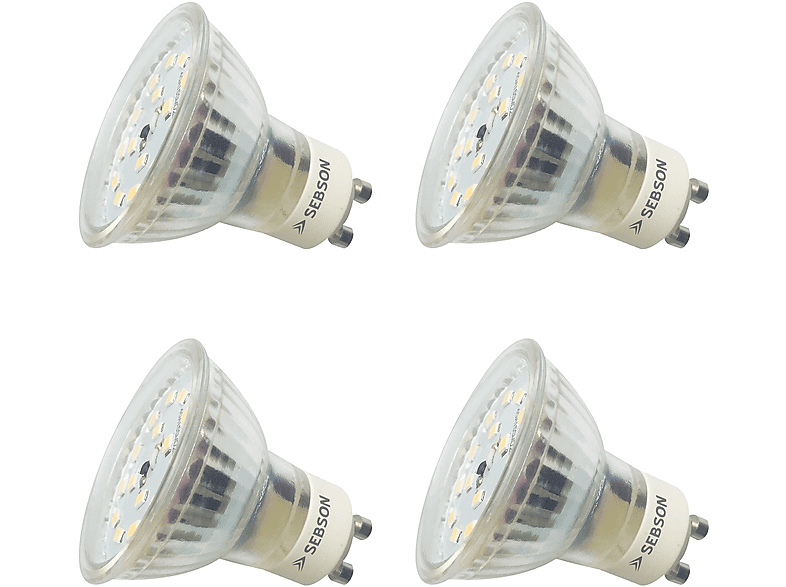 SEBSON Lampe GU10 dimmbar - 4er Set - 5W Strahler 230V LED Leuchtmittel ... SEBSON Lampe GU10 dimmbar - 4er Set - 5W Strahler 230V LED Leuchtmittel ...