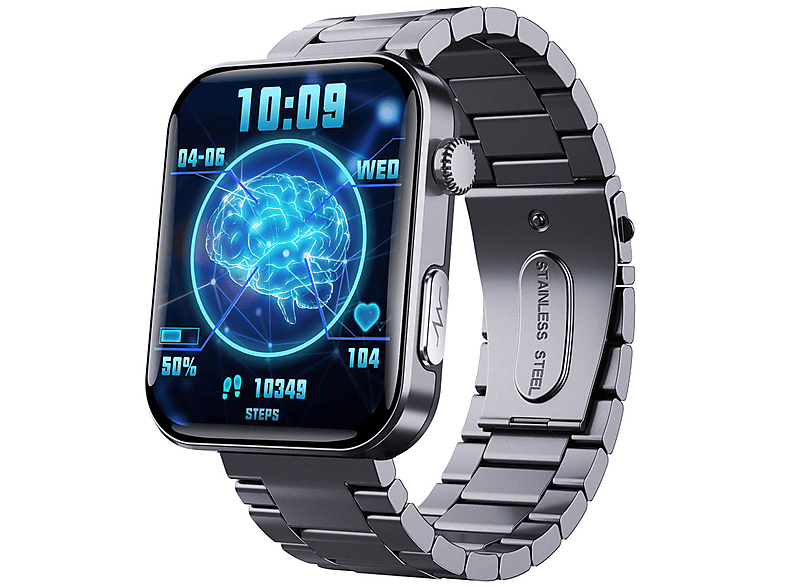 YEMASTER Intelligente Uhr mit Bluetooth-Anruf, EKG-Überwachung ...