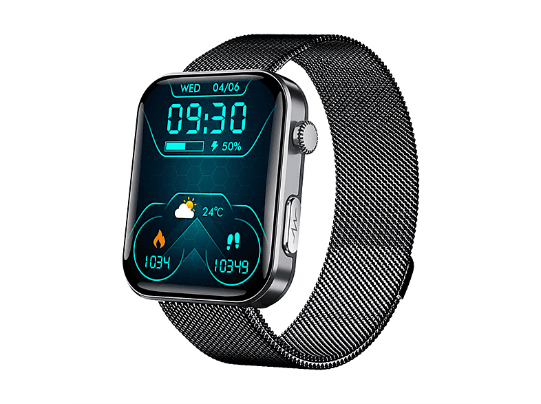 YEMASTER Intelligente Uhr mit Bluetooth-Anruf, EKG-Überwachung ...