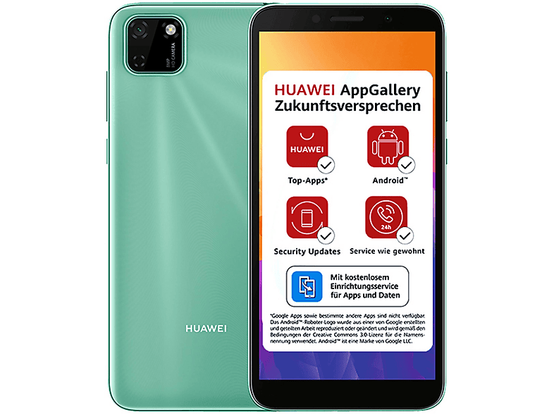 HUAWEI Y5P MINT GREEN HMS 32 GB Mint Green Dual SIM | MediaMarkt