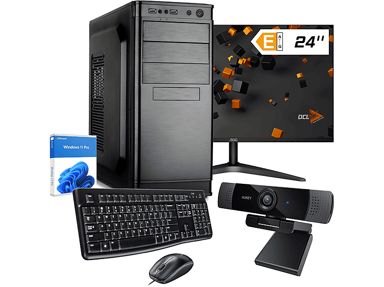 DCL24 Office PC Set Ryzen 5 4600G, Office PC Ryzen™ 5 Prozessor, 16 GB ...