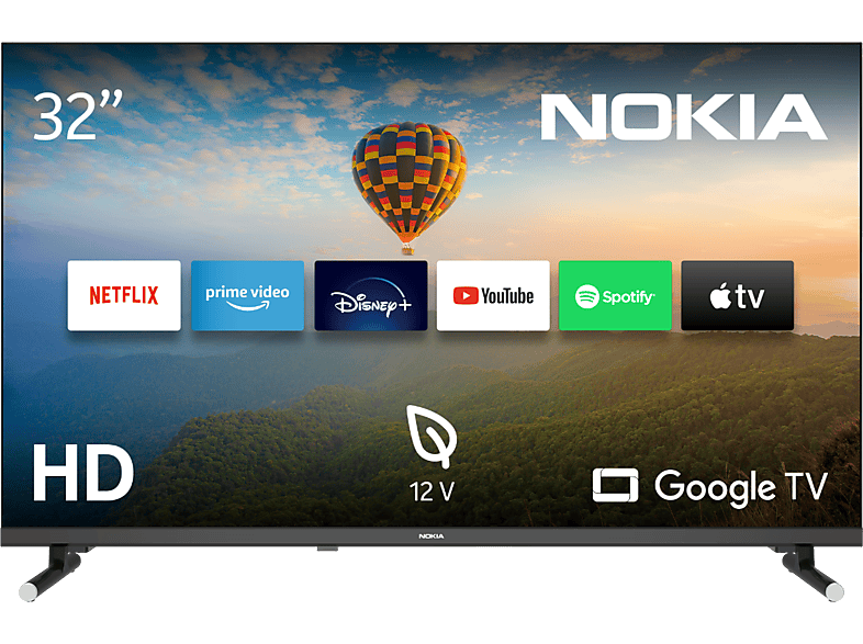 NOKIA HN32GE320C LED TV (Flat, 32 Zoll / 81 cm, HD, SMART TV, Ambilight ...