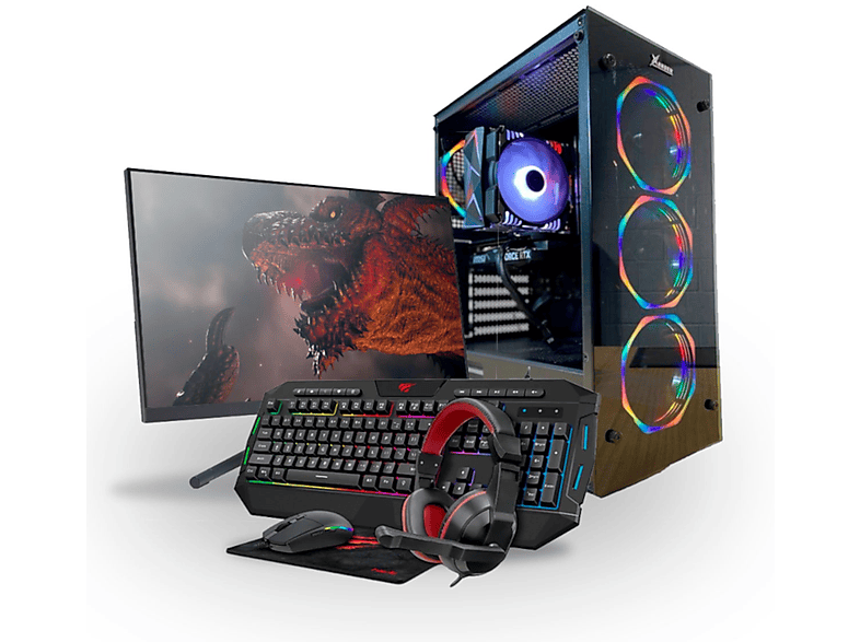 PC Gaming - AURES GAMING REVOLUTION Basico A55 RTX35, Ryzen5 5500, 16 ...