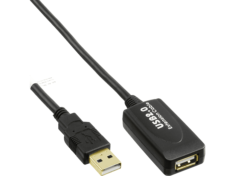 Cable USB | INLINE 34607I, USB 2.0, USB-A, USB-A, Negro | MediaMarkt