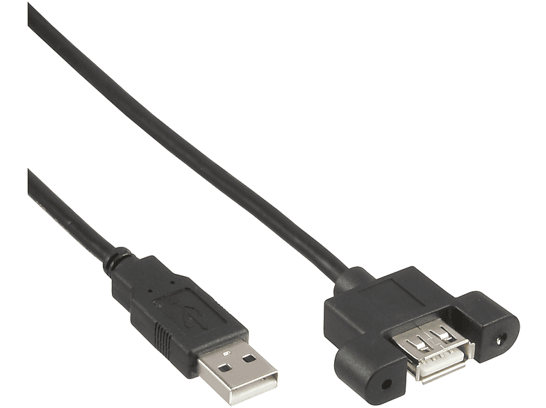 Cable USB | INLINE B-33440E, USB 2.0, USB-A, USB-A, Negro | MediaMarkt