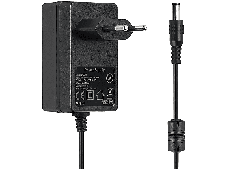 WICKED CHILI 3,0m Ersatz-Netzteil für AVM FRITZ!Box 7570 7530 AX 7520 ...