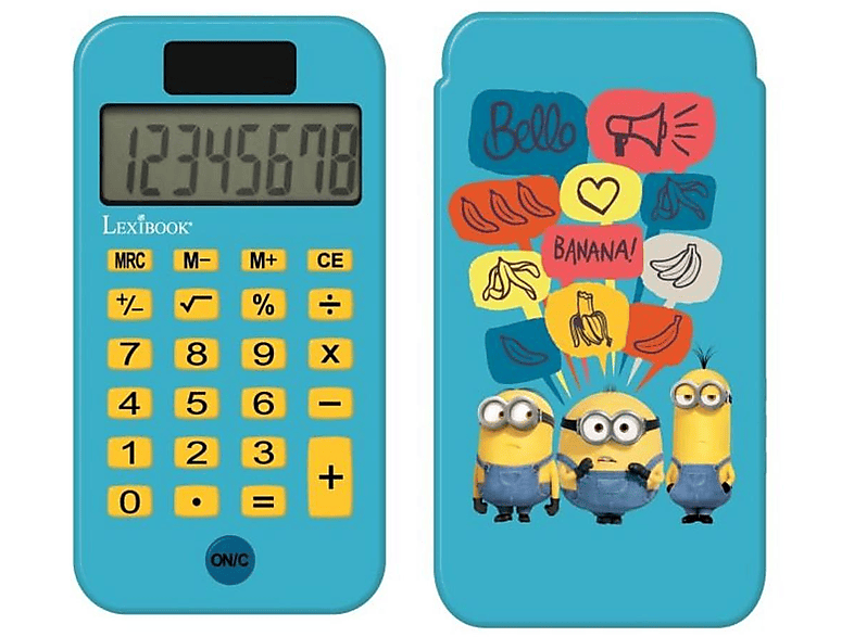 Calculadora | LEXIBOOK Calculadora de bolsillo con tapa Minions ...