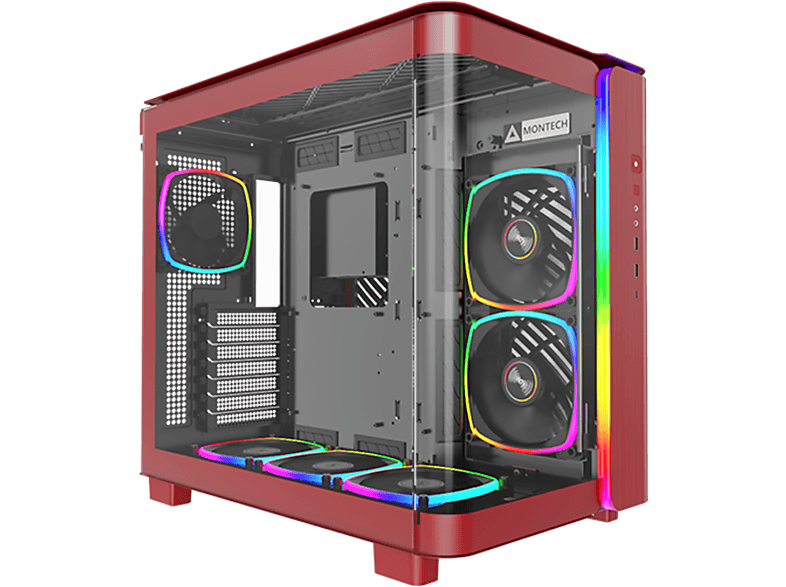 Chasis de PC | KING-95-PRO-RED MONTECH, Rojo | MediaMarkt