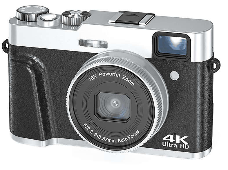 PREISKU 4K Digital Camera 48MP, Makro-Selbstporträt, AF-Autofokus, 16 ...