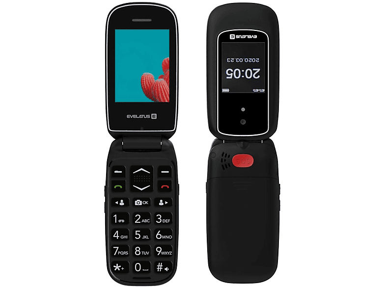 Móvil básico | EVELATUS EW02BK, Negro, 1000 mAh | MediaMarkt