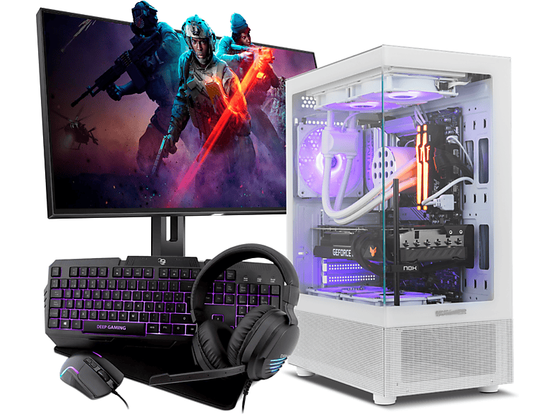 Pack PC Gaming - 5 8600G PC RACING, blanco | MediaMarkt