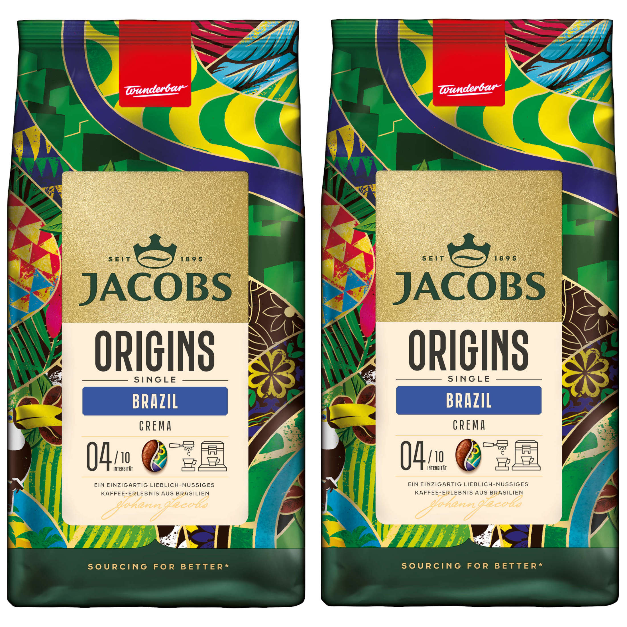JACOBS Origins Brazil 2x 1 kg Kaffeebohnen (Kaffeevollautomaten ...