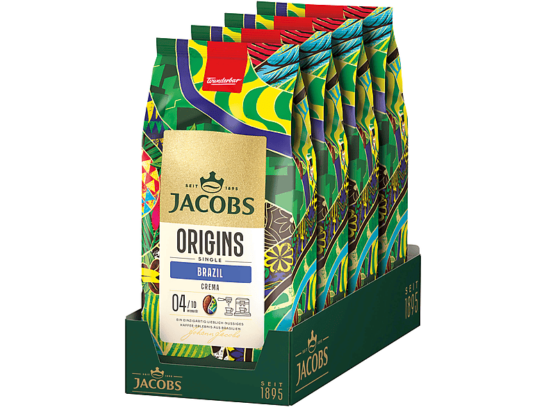 JACOBS Origins Brazil 4 x 1 kg Kaffeebohnen (Kaffeevollautomaten ...