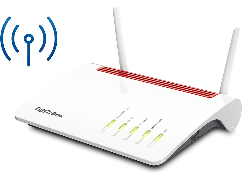 ROUTER LTE Doble Banda | 20002818 AVM, 1733 Mbps, MIMO, Blanco y rojo ...