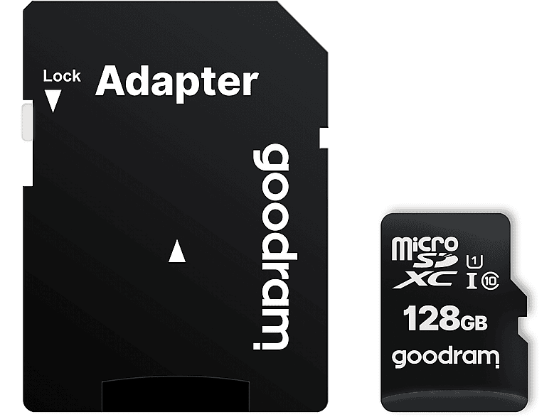 GOODRAM microSDXC 128GB Class 10 UHS-I + adapter, Micro-SDXC ...