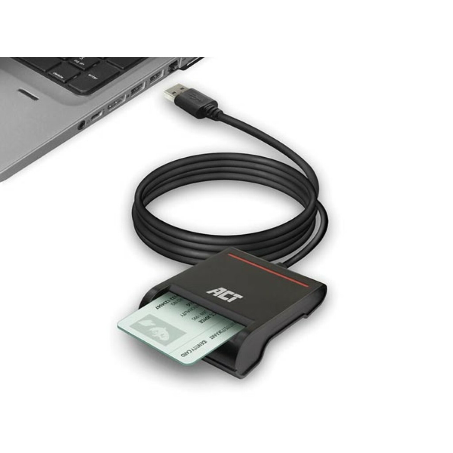 ACT AC6015 Smartcard eID Kartenleser | Extern | USB 2.0 | Schwarz Kartenleser | MediaMarkt