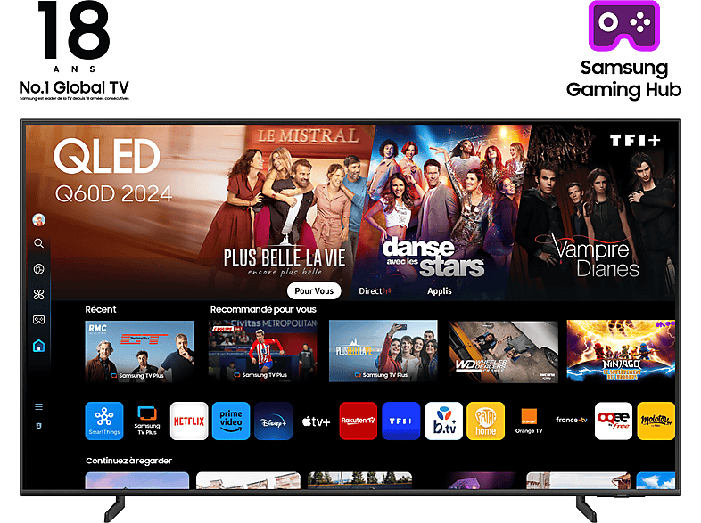 SAMSUNG 55Q60D Fernseher (Flat, 55 Zoll / 139,70 cm, UHD 4K, SMART TV ...