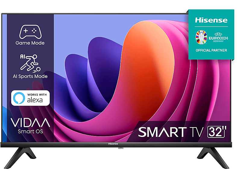 TV LED 32" | HISENSE 32A4N, HD, Processor, Smart TV, DVB-T2 (H.265 ...