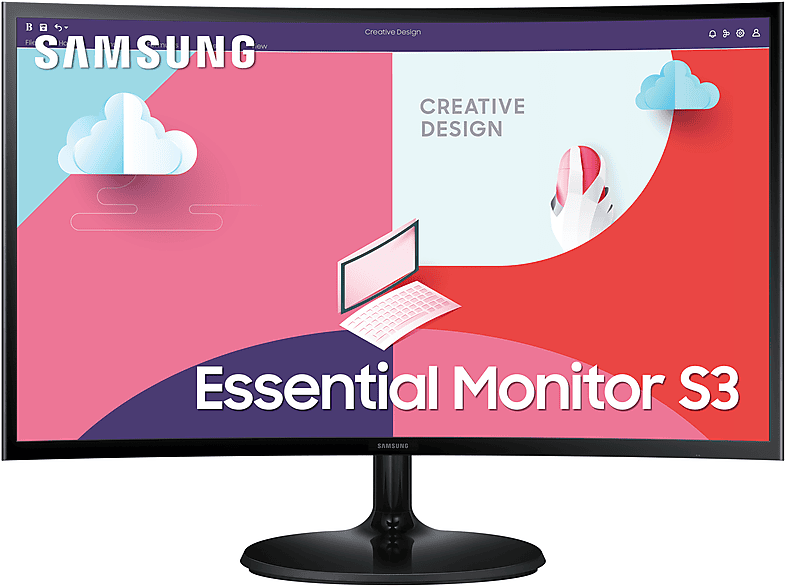 SAMSUNG LS27C360EAUXEN 27 Zoll Full-HD Monitor (4 ms Reaktionszeit , 75 ...