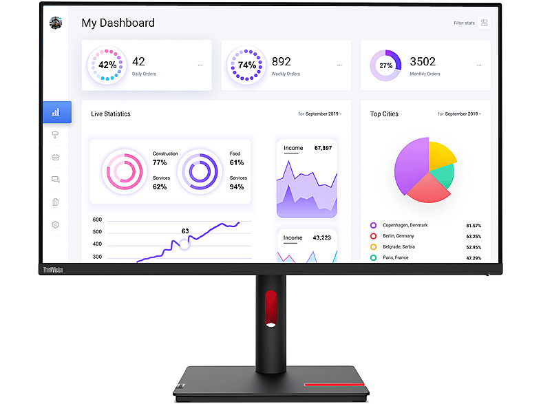 Monitor | LENOVO ThinkVision T32p-30, 31,5 ", UHD 4K, 4 ms, 60 Hz, Not ...