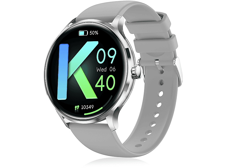 DAM ELECTRONICS DMAT0254C94 Smartwatch Silikon, Silbern | SATURN