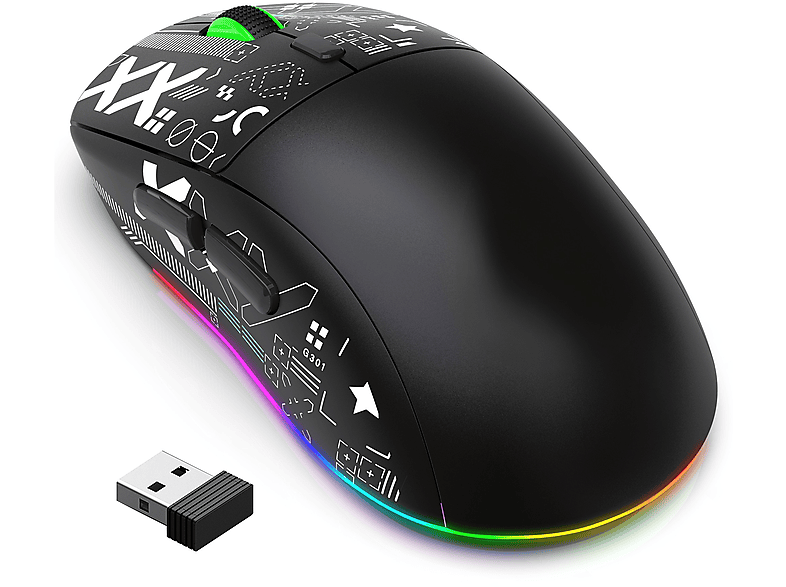 PREISKU RGB Wireless Gaming Maus 2.4G Wireless TYPE-C Kostenpflichtig ...