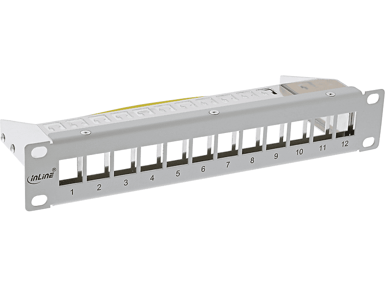 INLINE InLine® 10 Patchpanel Leerblech 12x, für Keystone Module, 1HE ...